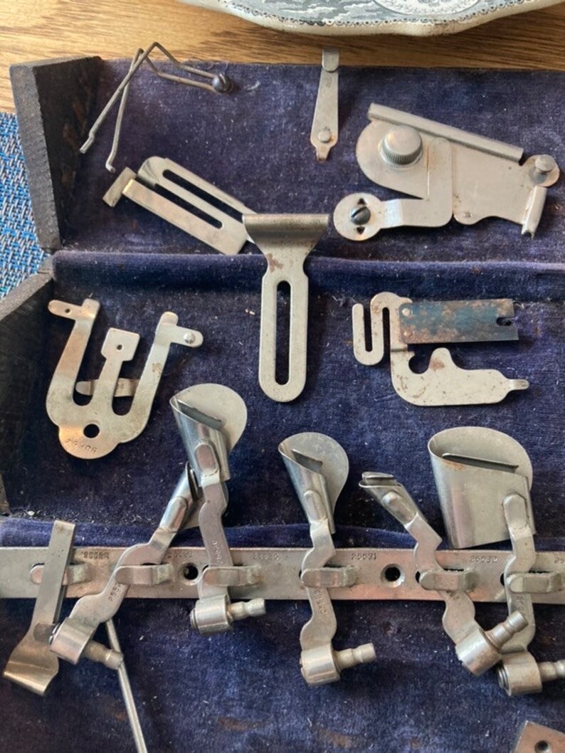 Antique 1889 Singer Wooden Puzzle Box With Attachments - Etsy