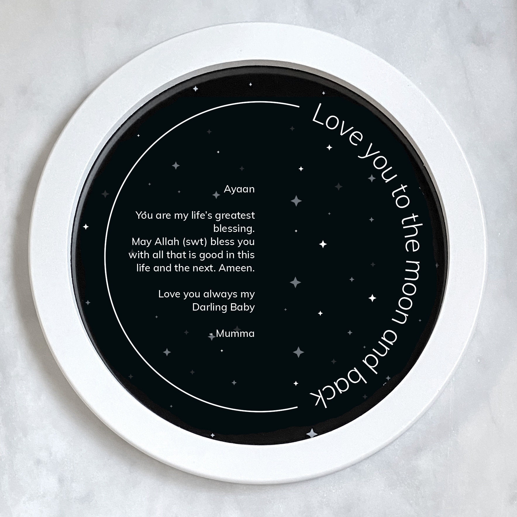 Lunar Phases Learning Binder and Custom Framed Print, Muslim Toddler ...