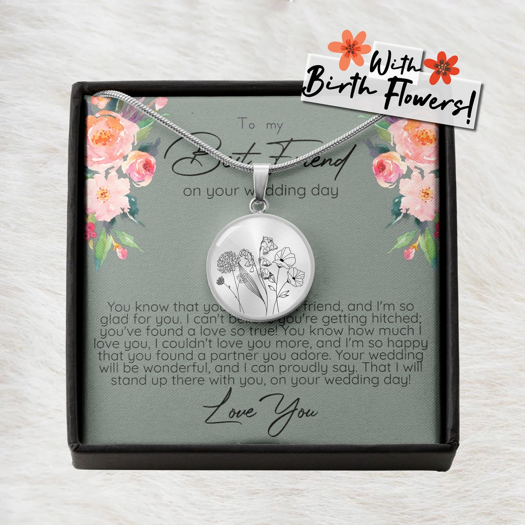 Best Friend Wedding Gift, to My Best Friend on Her Wedding Day, Wedding ...