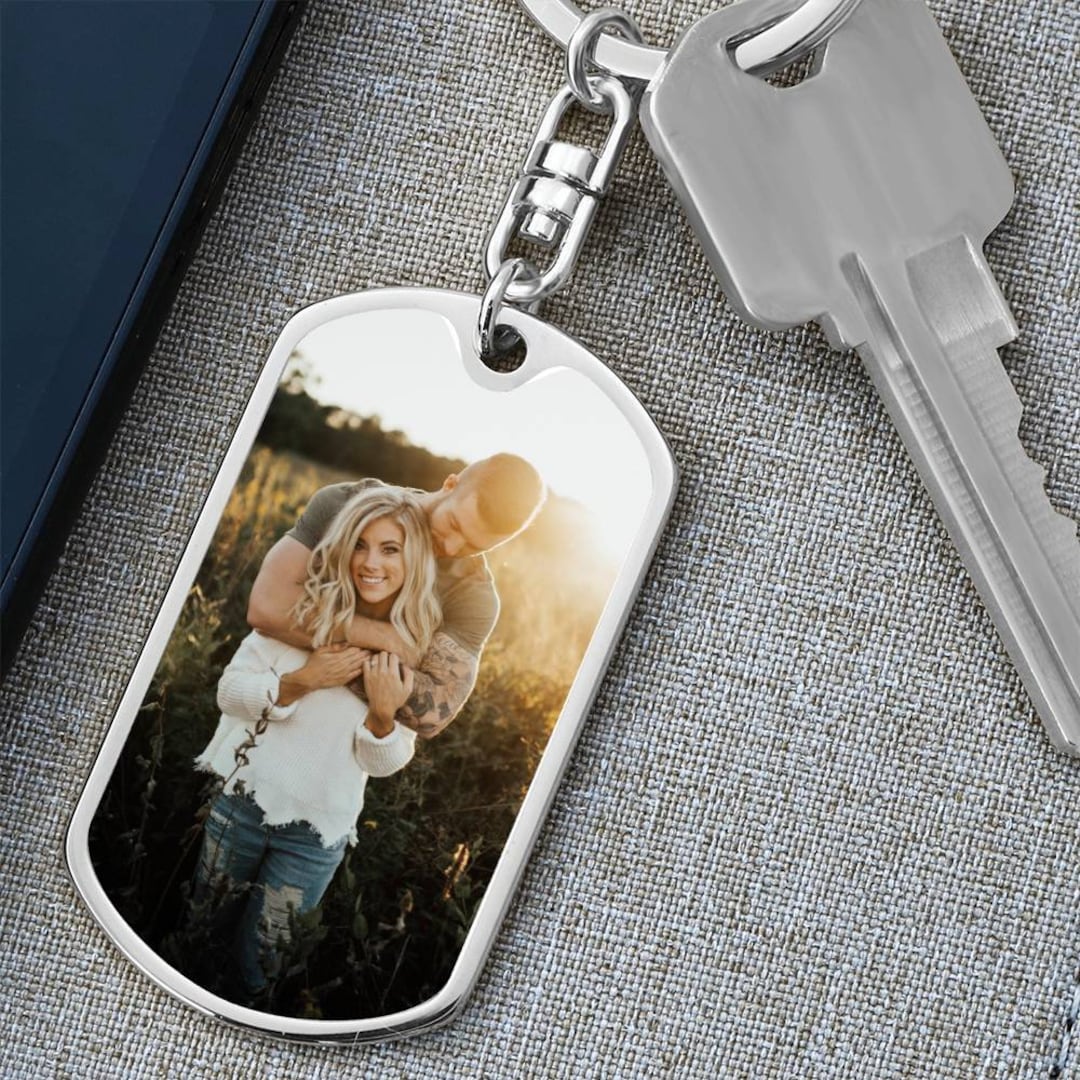 Photo Keychain Personalized Custom Photo Keychain Photo - Etsy