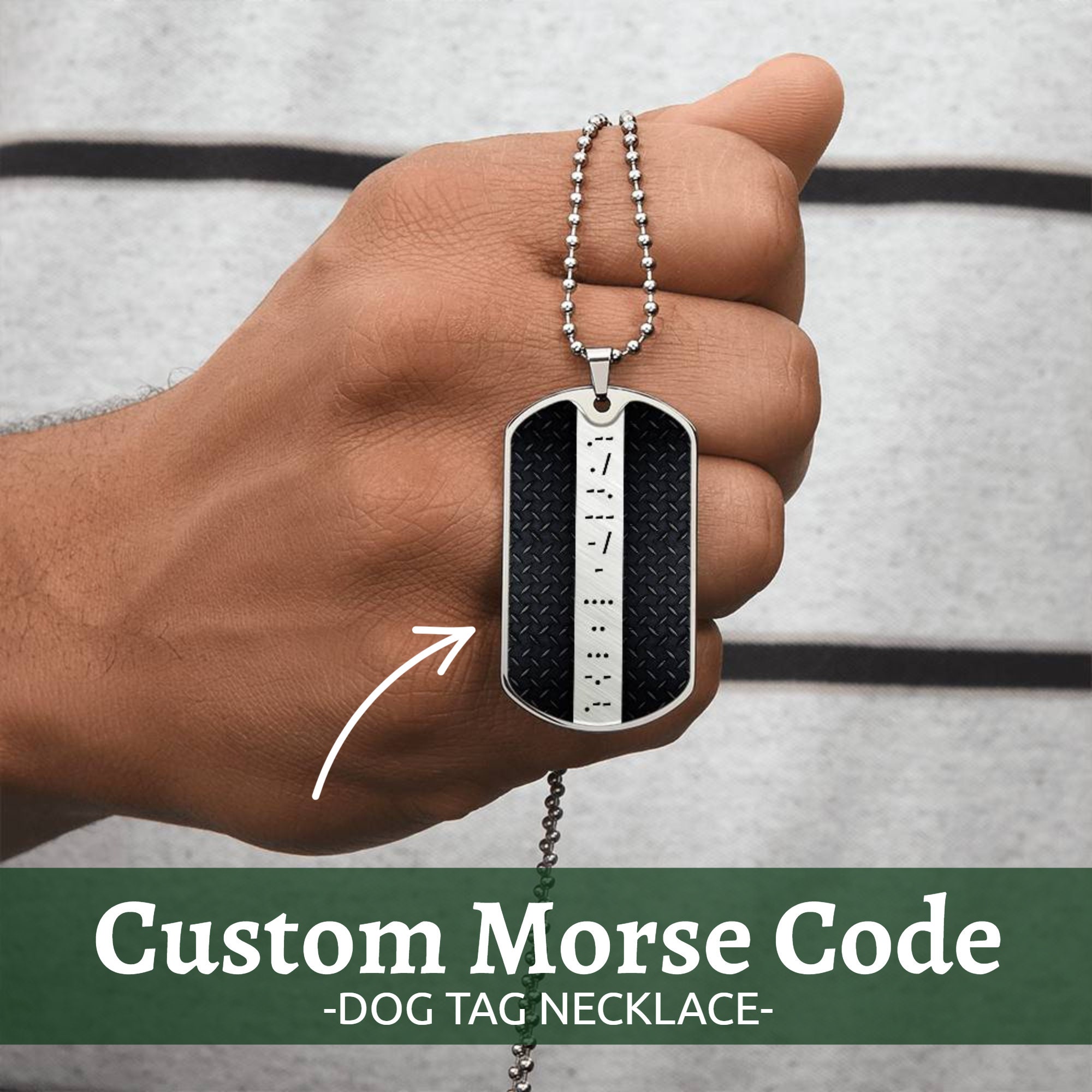 Personalized Little Brother Dog Tag Necklace From Sister - Etsy