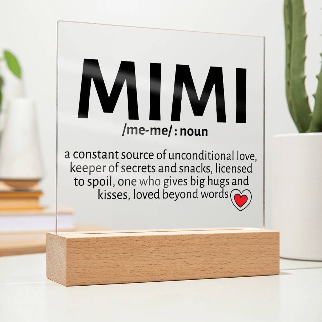 Personalized Mimi Gifts, Mimi Gift for Mothers Day, Mimi and Papa Gift ...