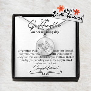 To My Goddaughter on Her Wedding Day Jewelry, Wedding Gift for ...