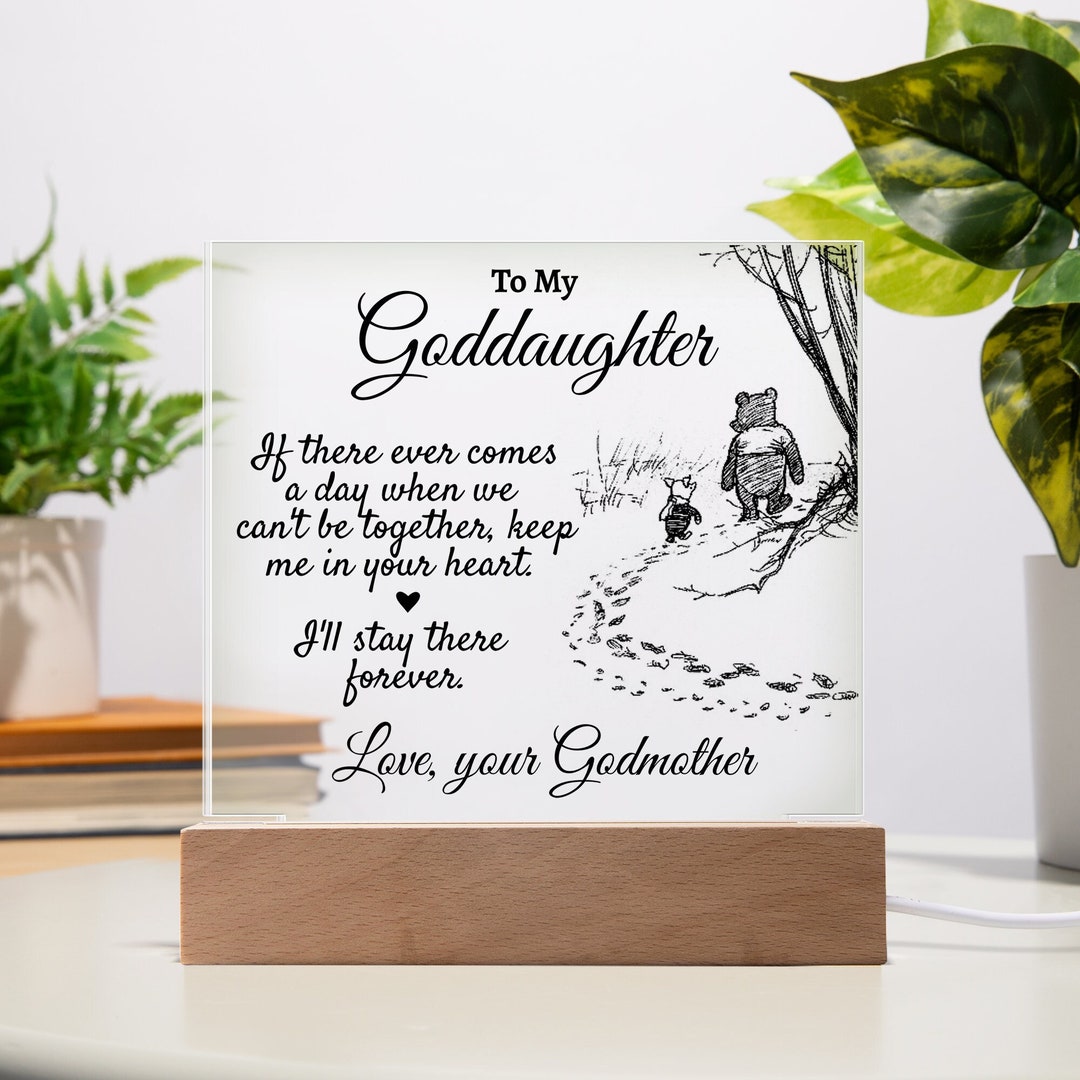 Meaningful Gift for Goddaughter LED Nightlight Goddaughter Birthday ...