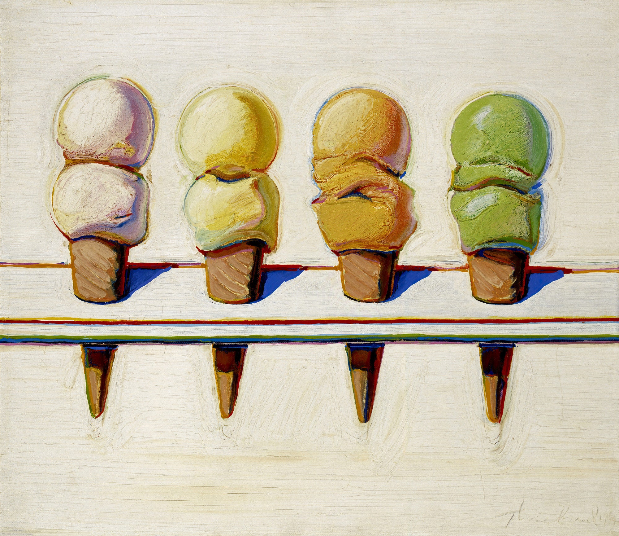 Wayne Thiebaud Ice Cream Fine Art Reproduction Museum Art - Etsy