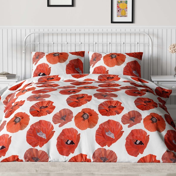 Bright Orange Duvet Cover - Etsy