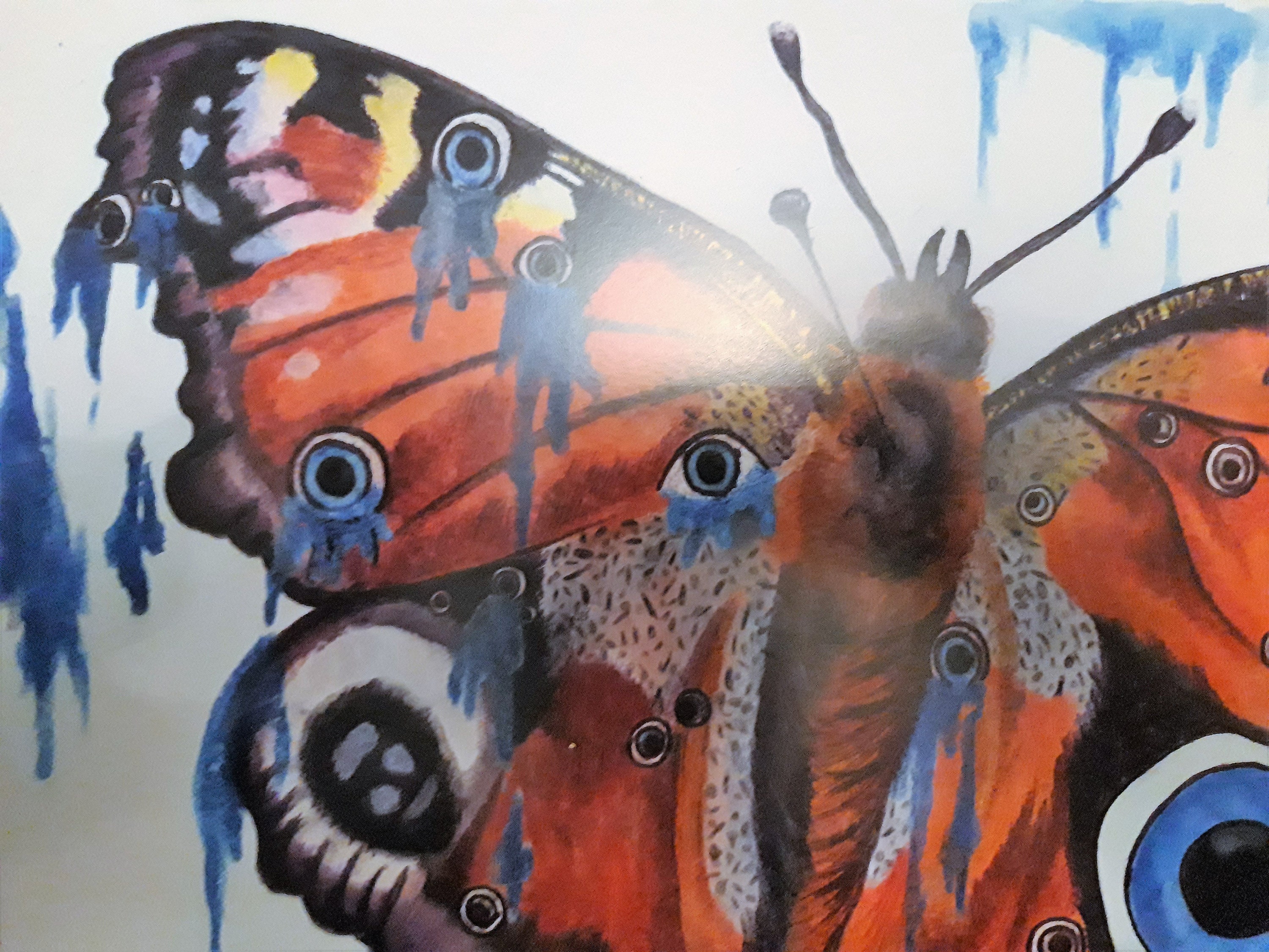 Surrealist Watercolour Butterfly A3 Art Print - Etsy UK