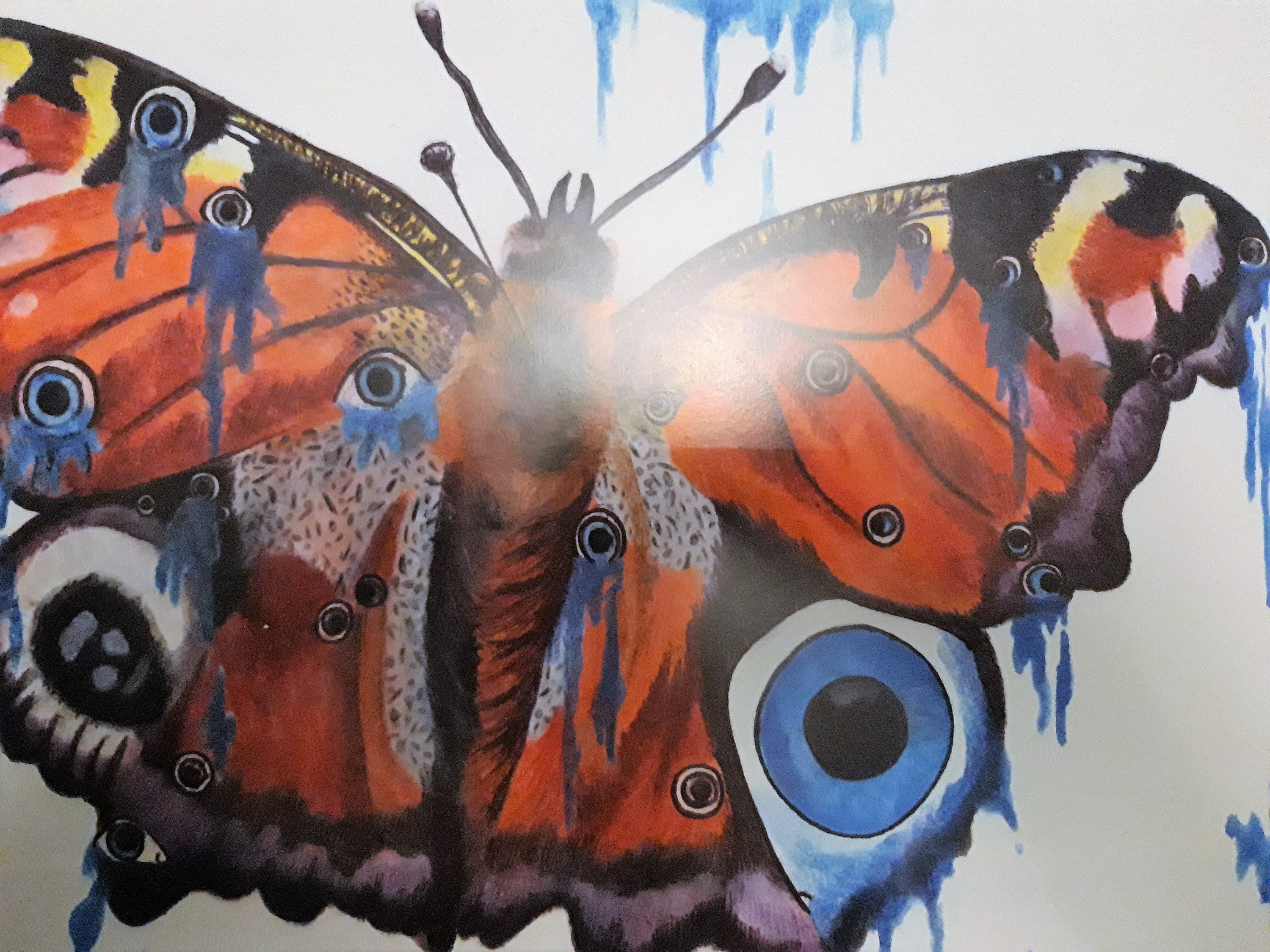 Surrealist Watercolour Butterfly A3 Art Print - Etsy UK