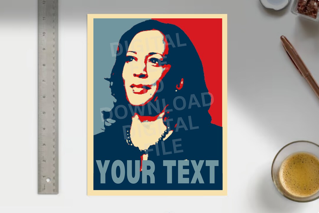 Kamala Harris Hope Style Poster Digital Download, Kamala Rally ...