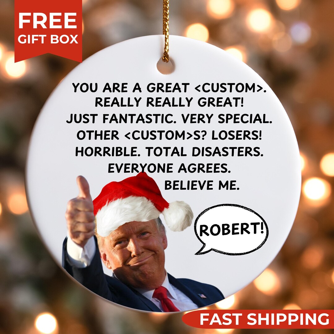 Personalized Trump Gift, Christmas Gift for Trump Supporter Fans ...