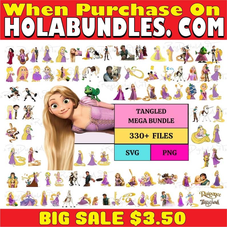 Rapunzel SVG Bundle, Tangled Svg, Rapunzel Svg Files for Cricut and ...