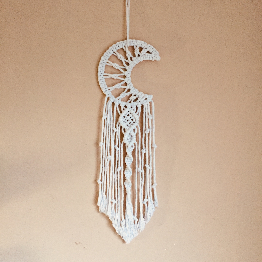 Macrame Crescent Moon - Etsy