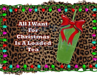 Christmas Loaded Tea Png - Etsy