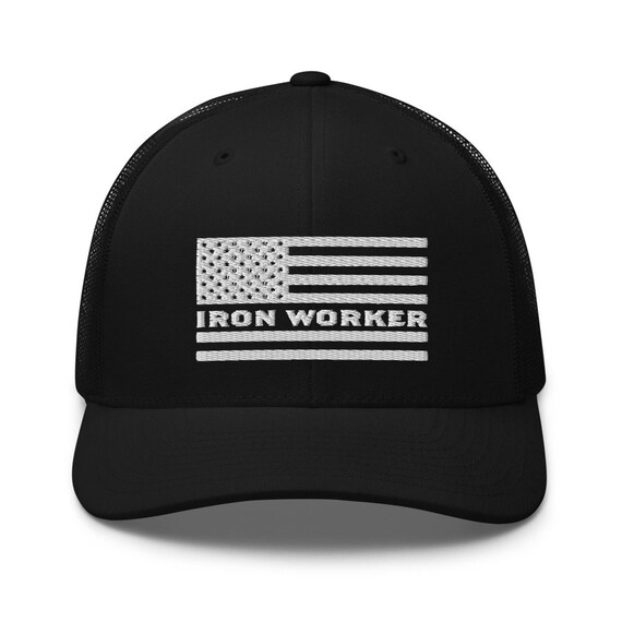 Iron Worker Hat Custom Iron Worker Cap American Iron Worker | Etsy