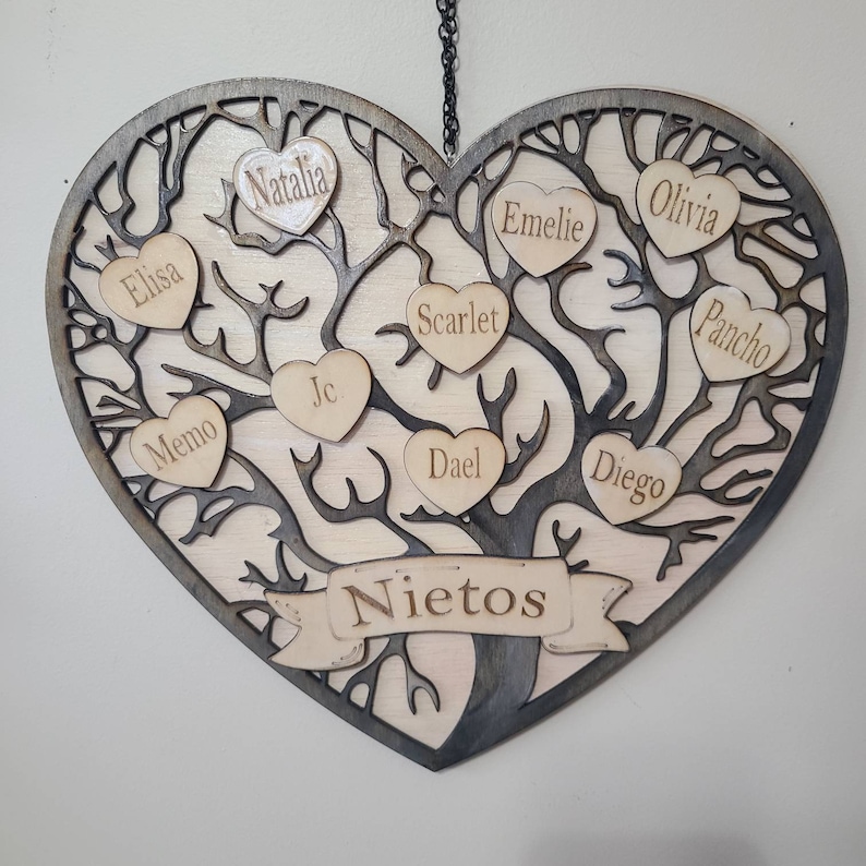Family Heart Family Tree - Etsy