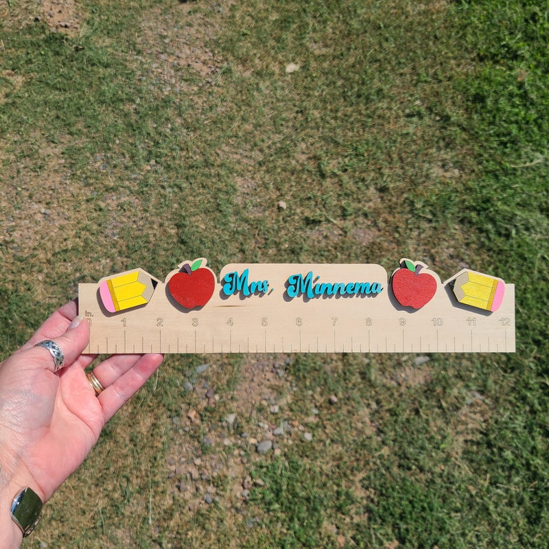 Teacher Ruler Sign - Etsy