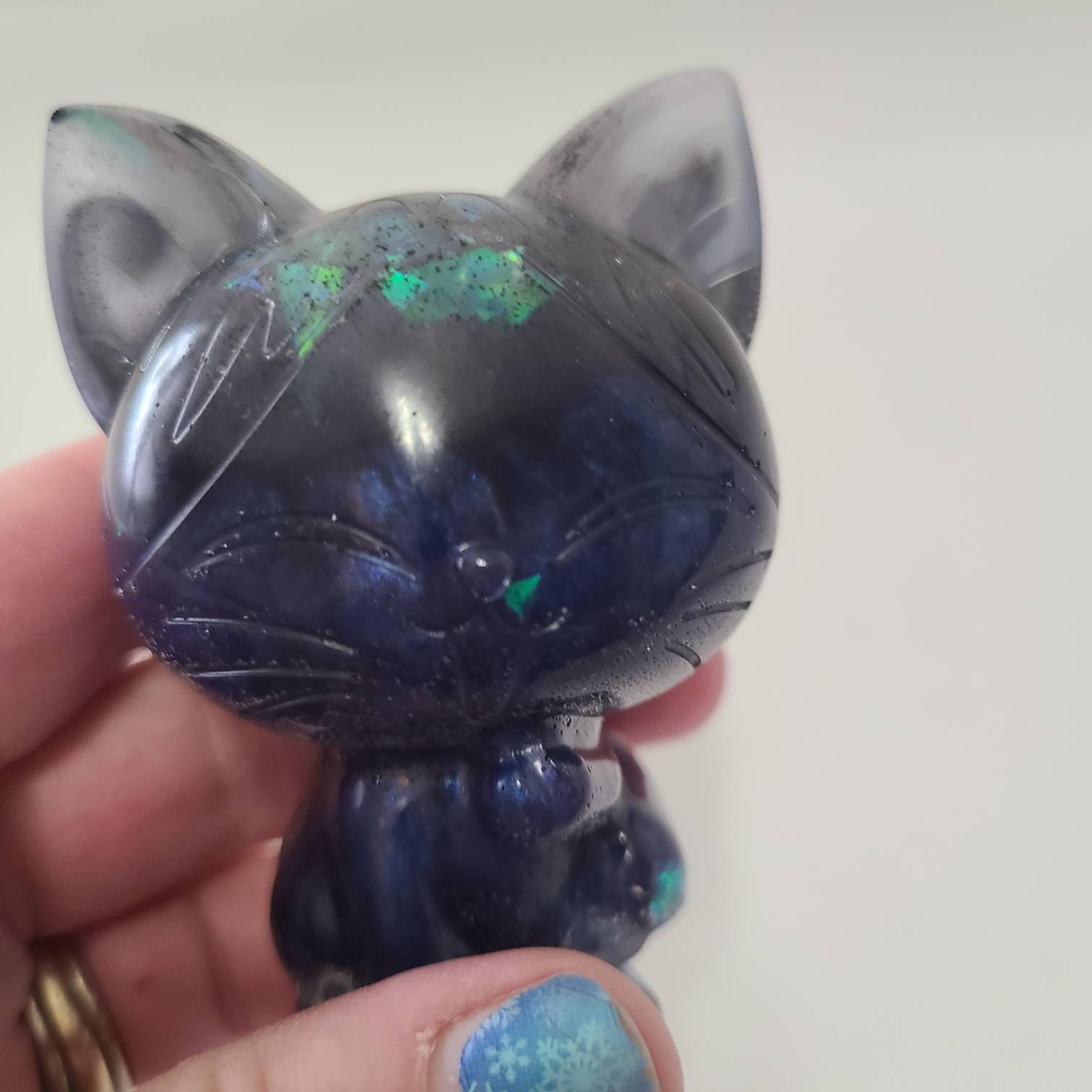 Resin Cat Statue Familiar Statue Kitty Statue - Etsy
