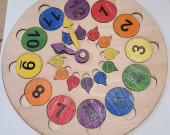 Common Core Digital & Analog Clock Matching Time Match Puzzle #ef15 - Etsy
