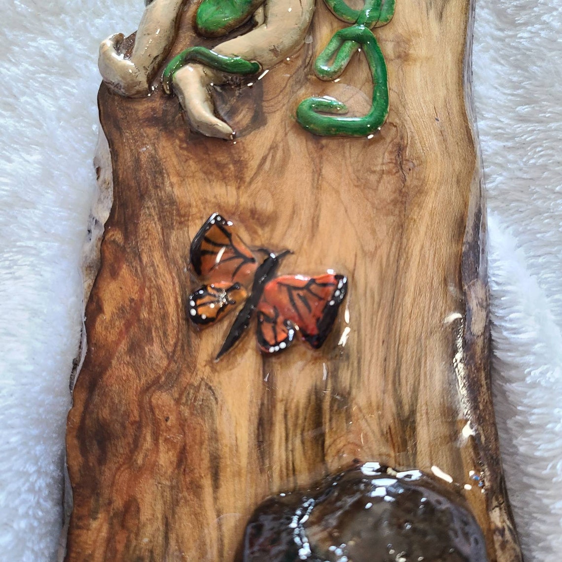 Wood Nymphs, Sculpture, on Live Edge Spalted Maple - Etsy