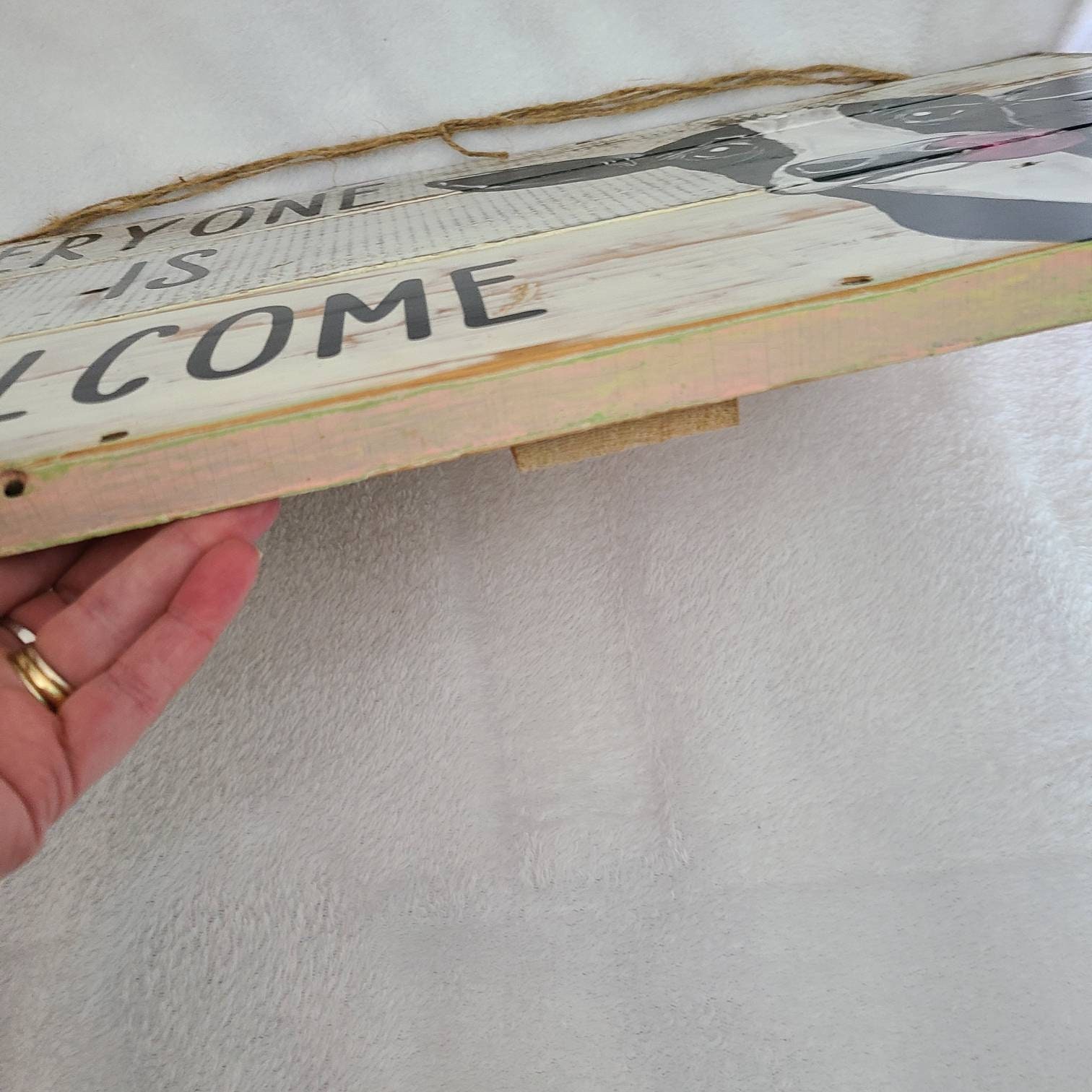 Everyone is welcome sign cow and chicken sign farm sign | Etsy