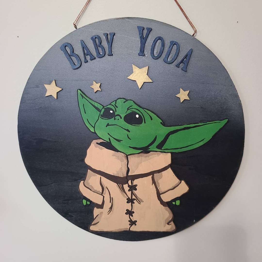You Are Baby Yoda, Baby Yoda Sign, Kids Room Signs. Personalized Signs ...
