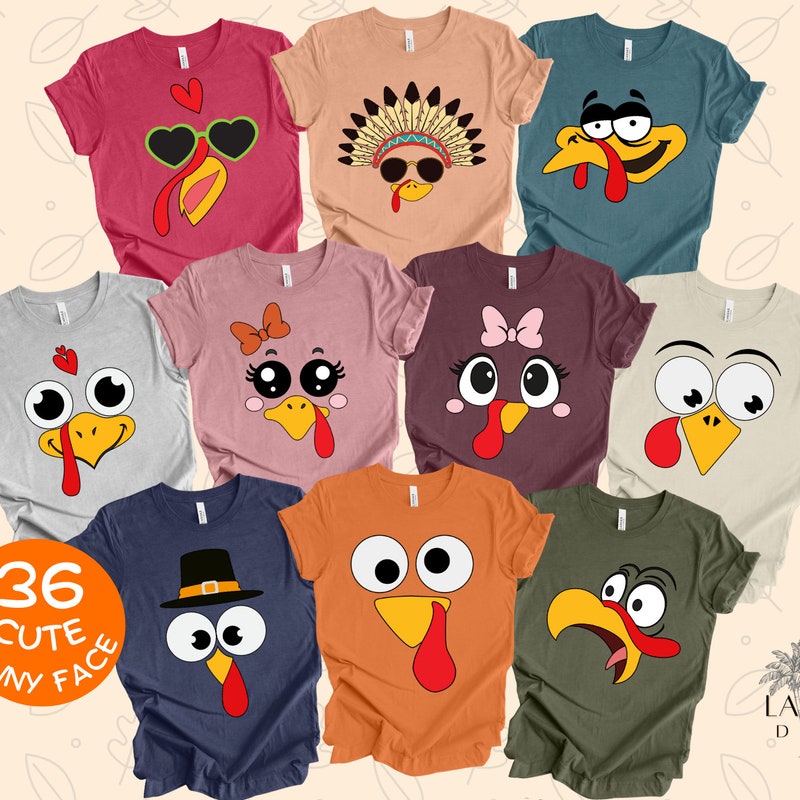 Turkey Face Shirt - Etsy