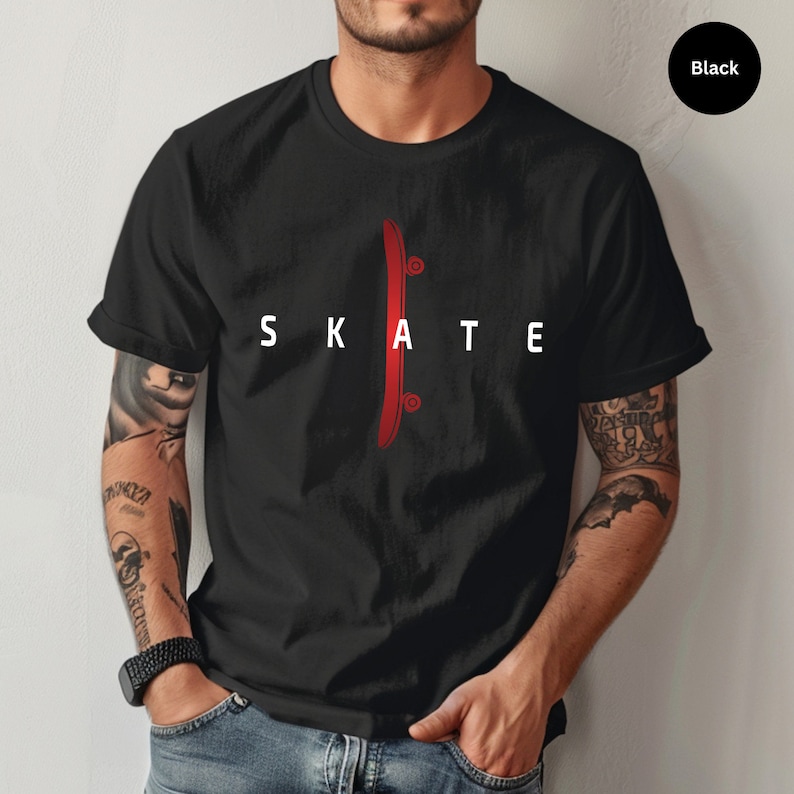 Skate Graphic Tee, Unisex Skateboard Shirt - Etsy