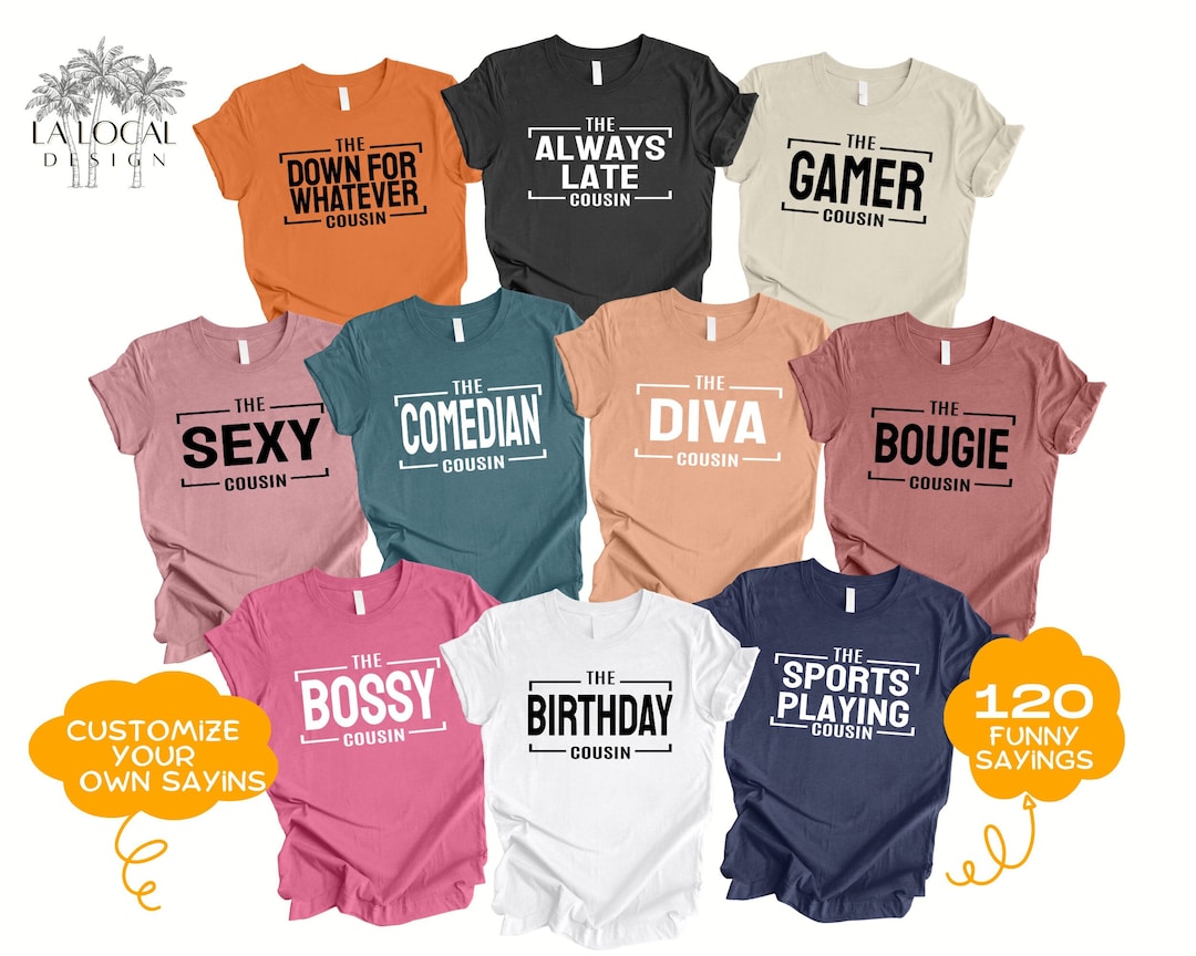 Funny Cousins Shirt, Cousin Crew Shirt, Cousins Gathering Shirt, Cousin Group Tee, Matching ...