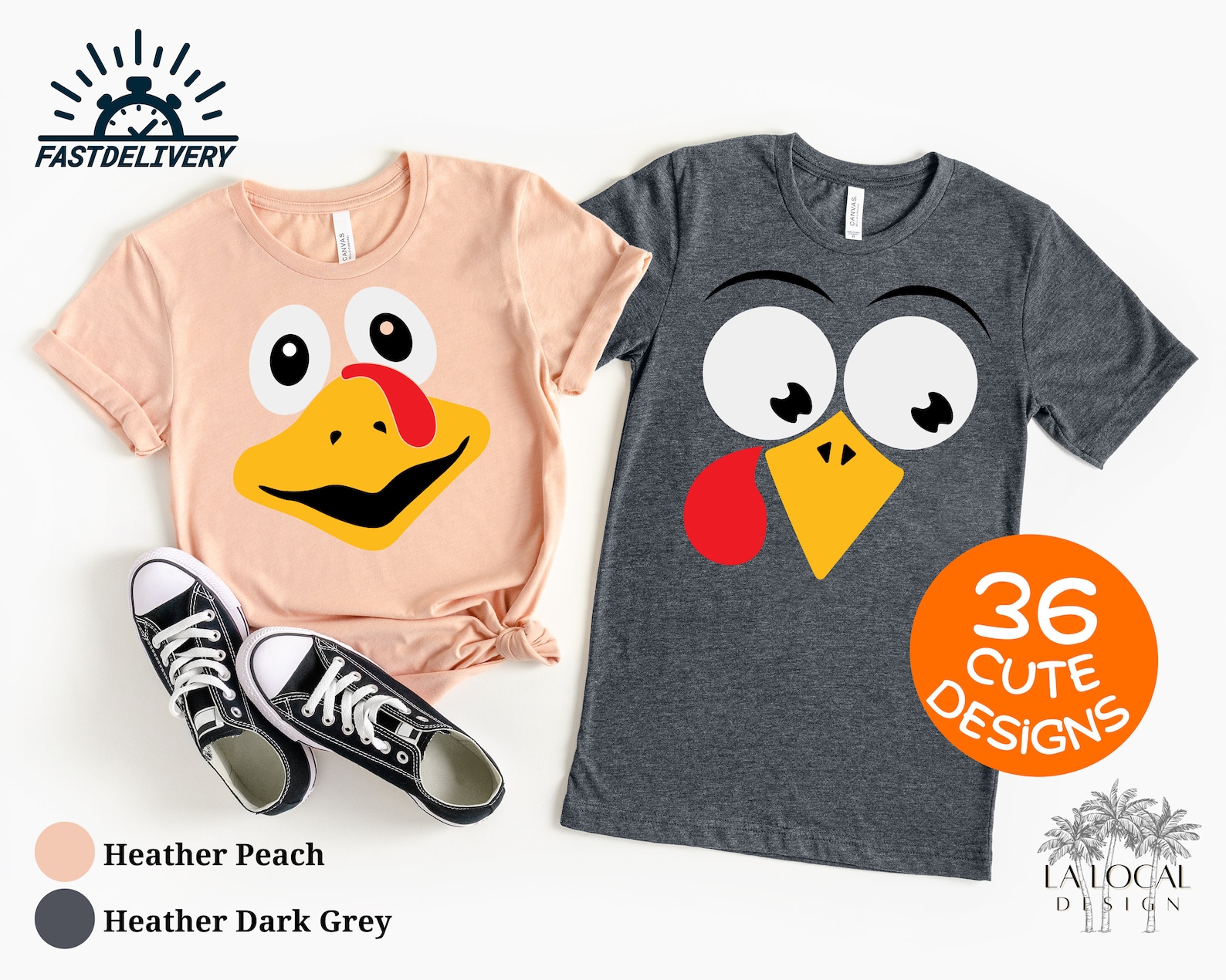 Funny Turkey Face Shirt Cute Turkey Face Shirt Family - Etsy