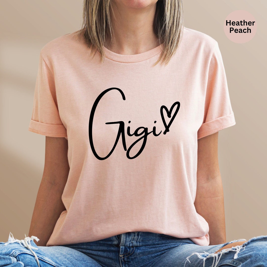 Gigi Shirt, Grandma Gift,mothers Day Gift, Gigi Heart Shirt ...