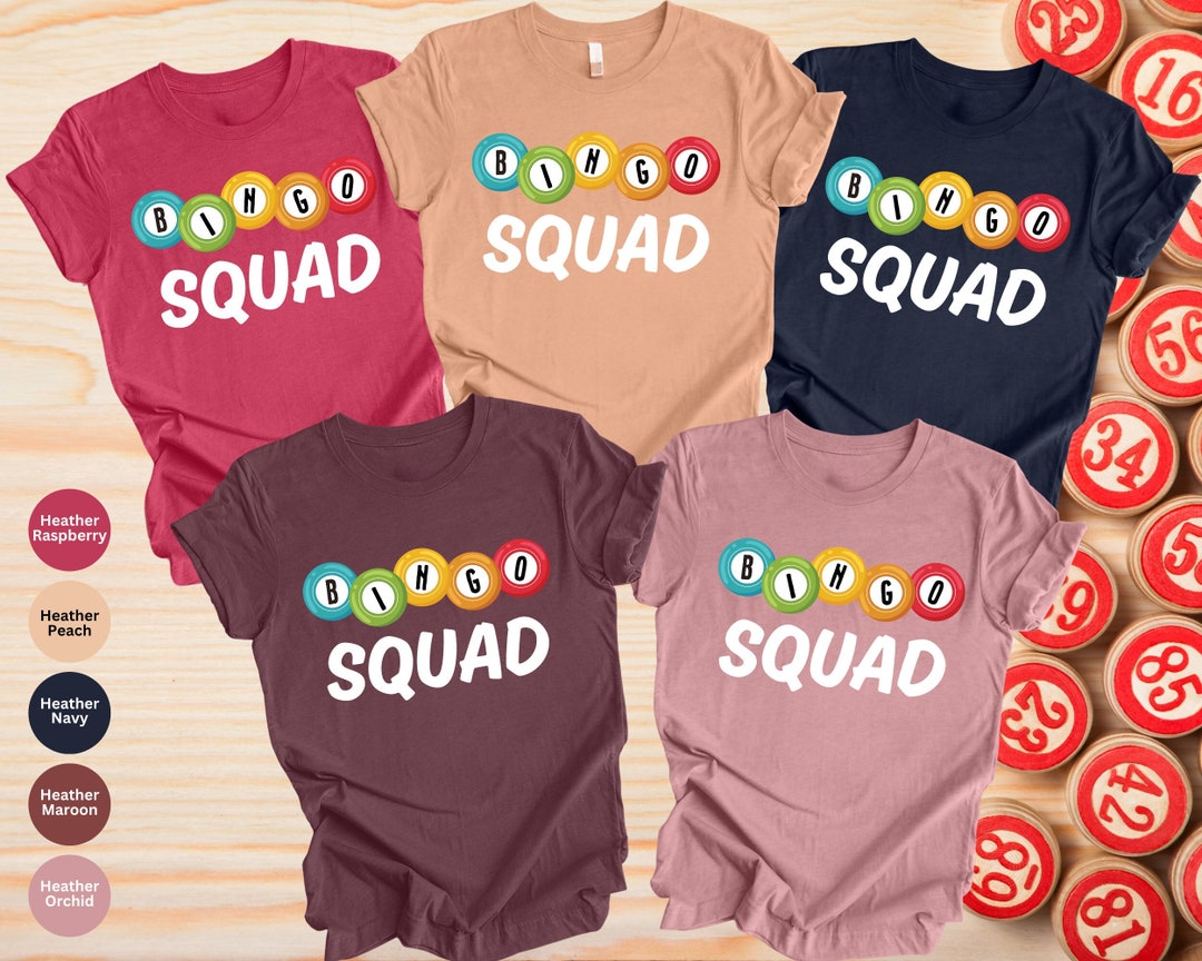 Bingo Squad Shirt: Bingo Game Lover T-shirt - Etsy