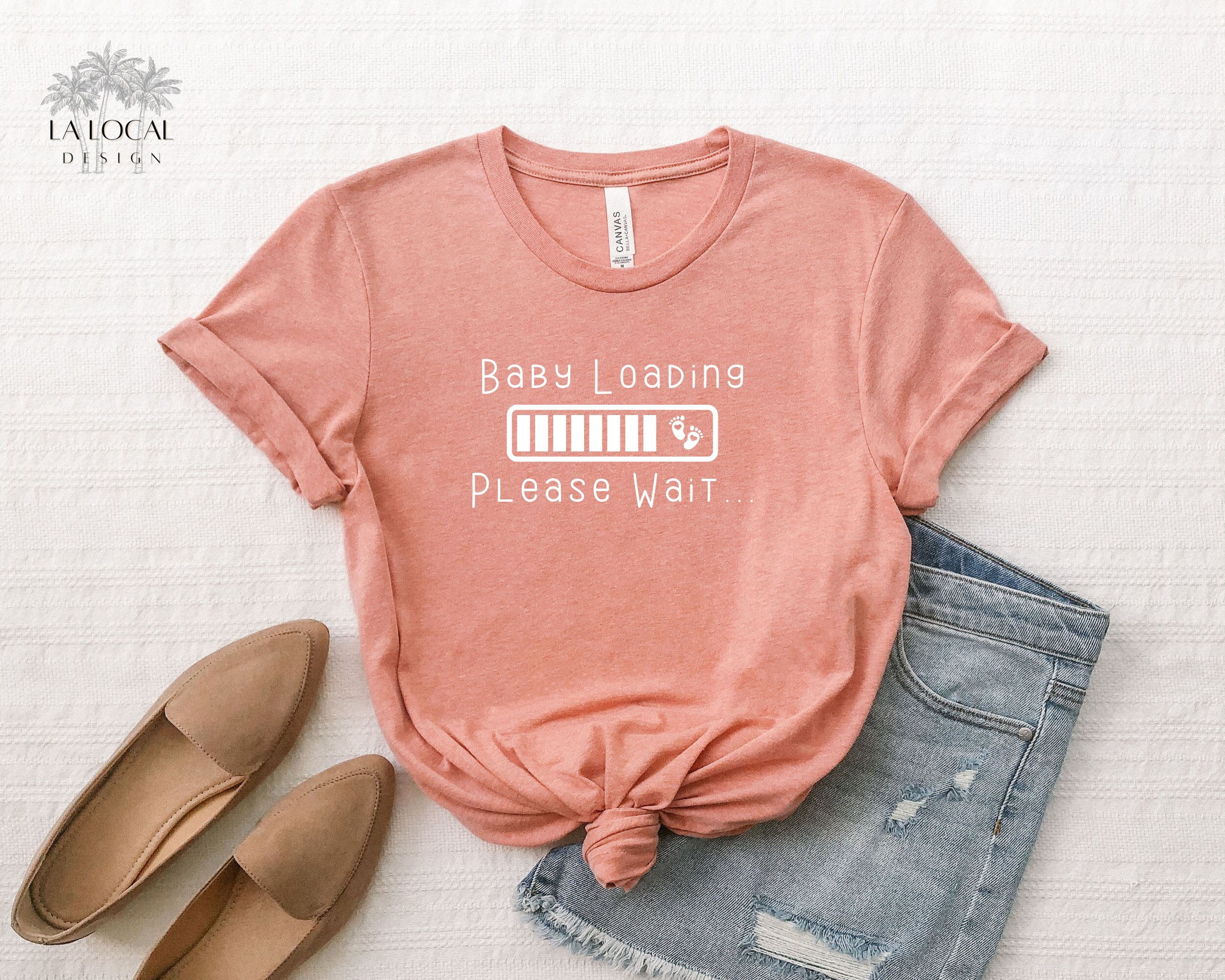 Baby Loading Please Wait Baby Announcement Pregnancy Shirt | Etsy