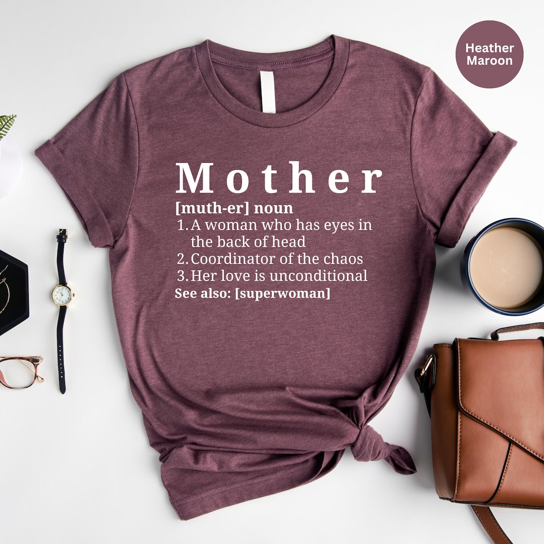 Mother Noun Shirt, Mother Definition T-shirt, Gift for Mother, Best ...
