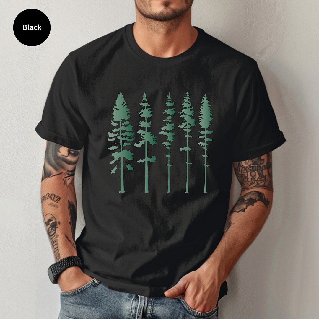 Pine Tree Shirt, Pine Tree T Shirt, Camping Shirt, Hiking Shirt ...