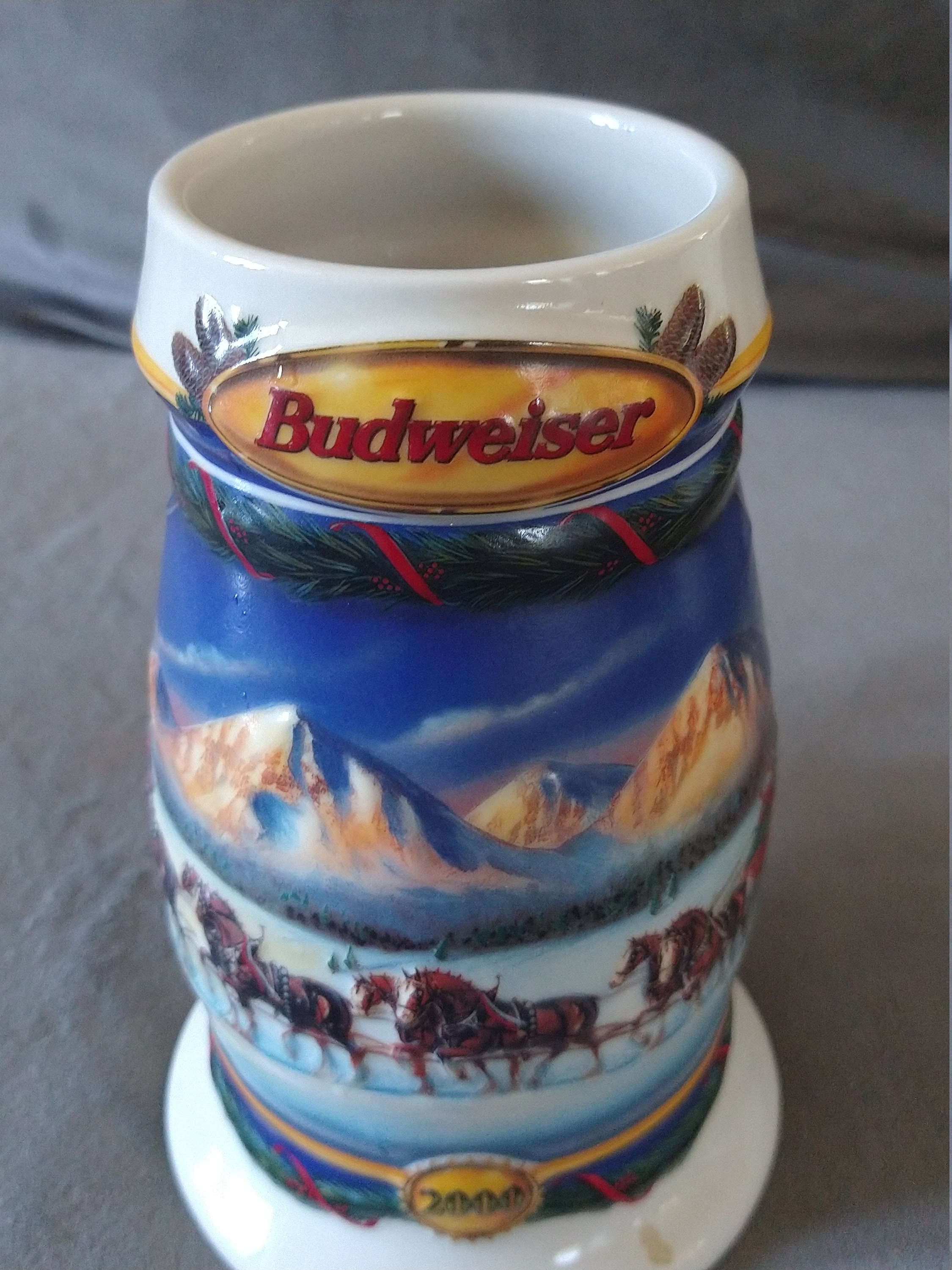 BUDWEISER TASSE Bierkrug Urlaub in den Bergen 2000 2000 | Etsy