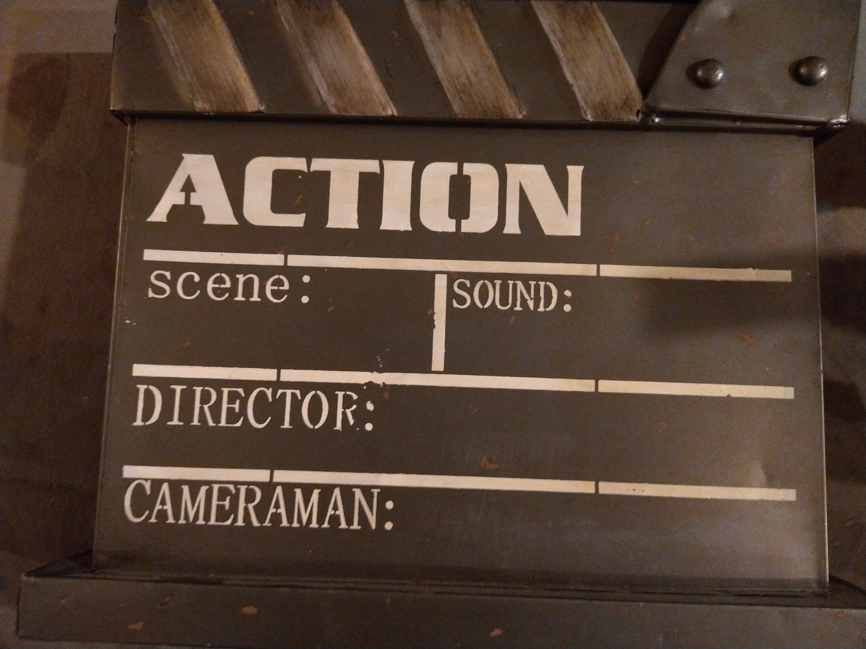 MOVIE ACTION SIGN | Etsy