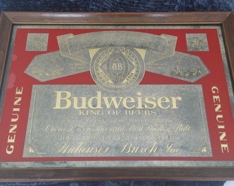 Budweiser Mirror - Etsy