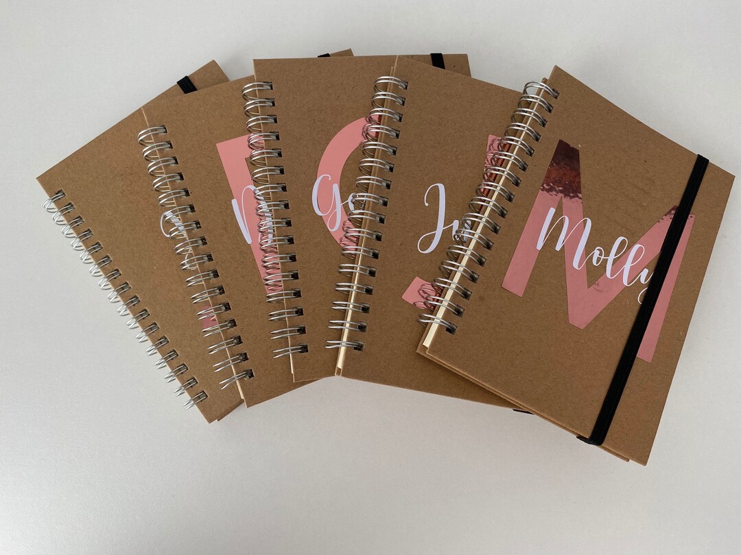 Personalised Notebooks | Name and Initial | Notepad | Customised | Gift ...