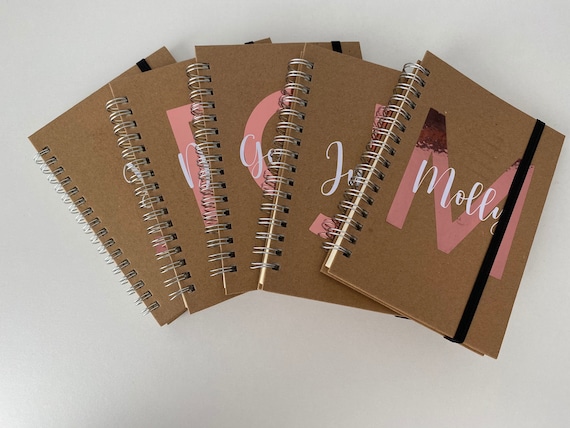 Personalised Notebooks Name and Initial Notepad | Etsy