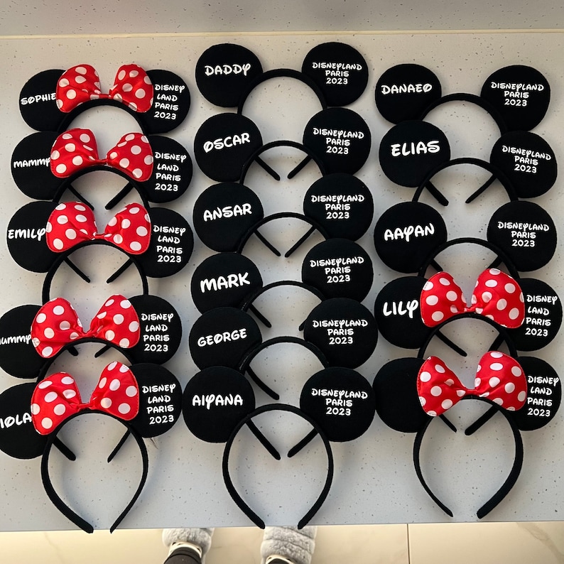 Personalised Disney Trip Ears / Headband | Family Friends Custom ...