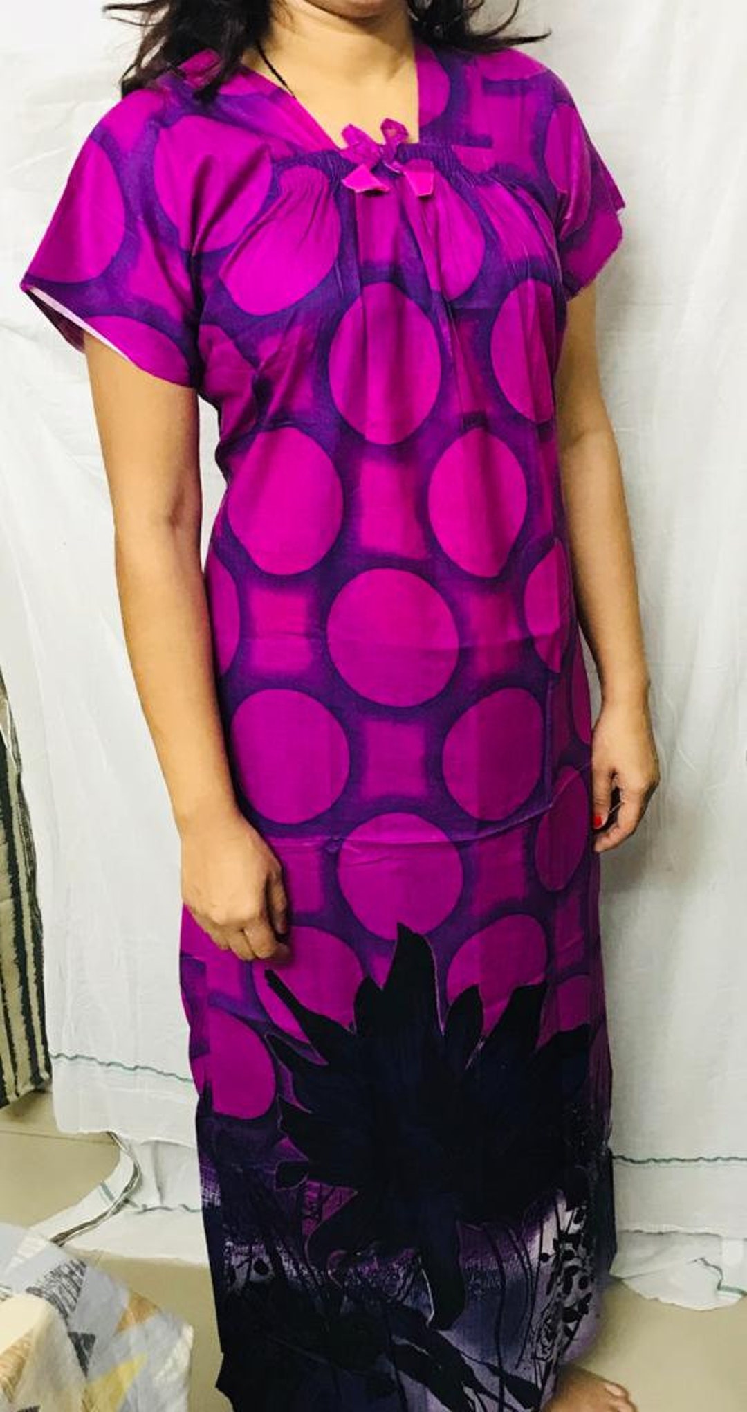 Indian Printed Night Gowns Etsy indian-printed-night-gowns-etsy