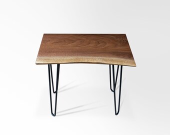 Live Edge Walnut Side/end Table - Etsy