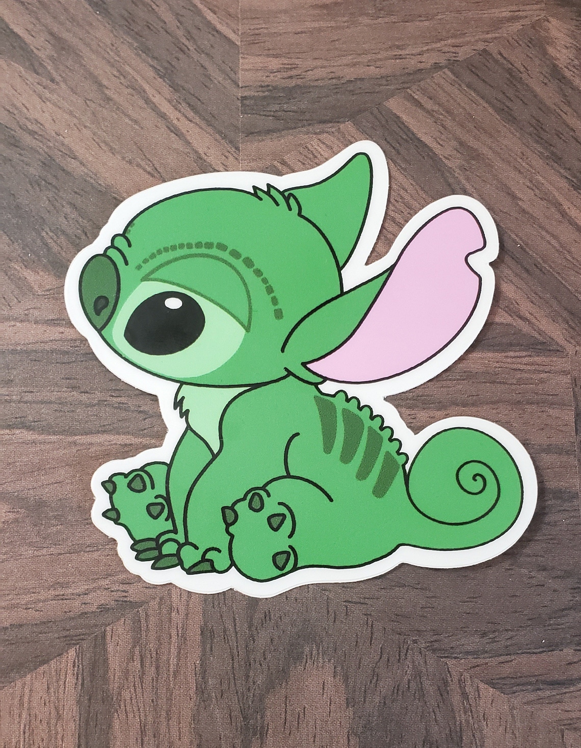 Stitch as Pascal Vinyl Sticker Laptop Sticker Car Decal | Etsy