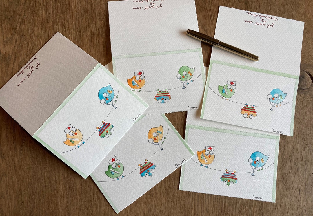 Get Well Soon Everyone Likes to Get a Get Well Card. Handmade Unique ...