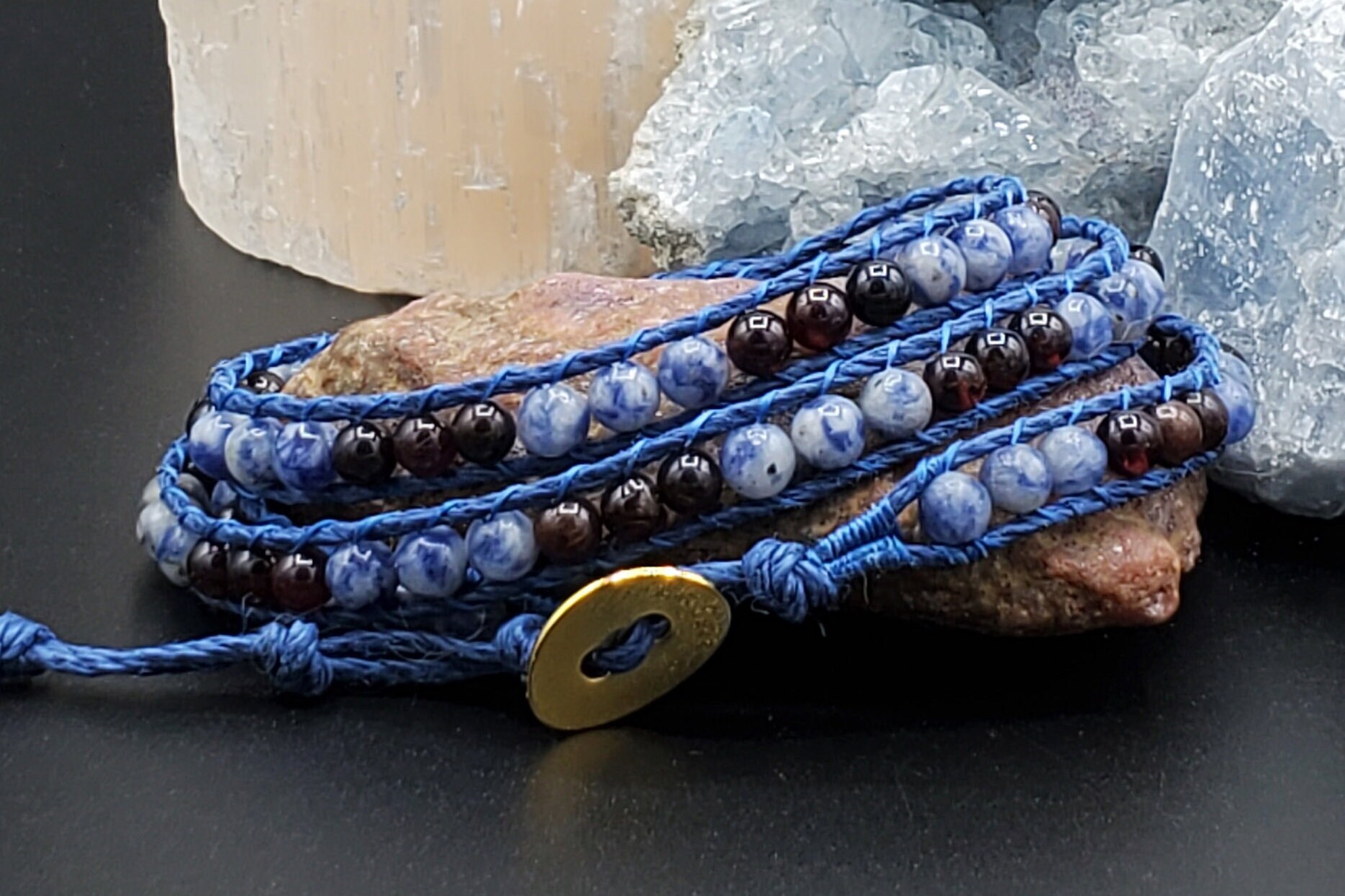 Power Rangers Inspired Beaded Wrap Bracelet Zeo Ranger III 3 Blue Rocky ...