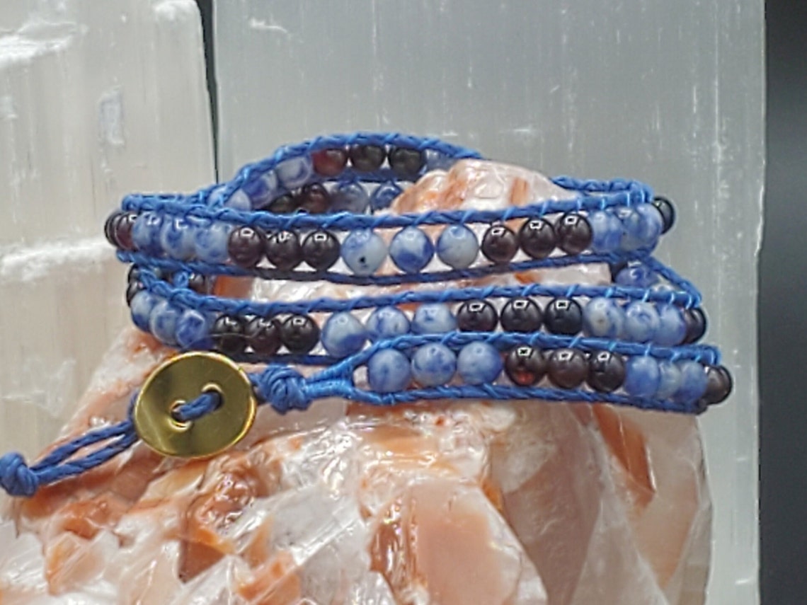 Power Rangers Inspired Beaded Wrap Bracelet Zeo Ranger III 3 Blue Rocky ...