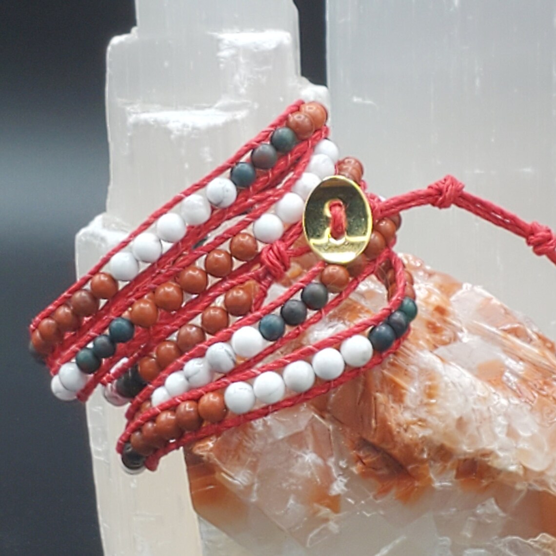 Power Rangers Inspired Beaded Wrap Bracelet Zeo Ranger V 5 Tommy Oliver ...