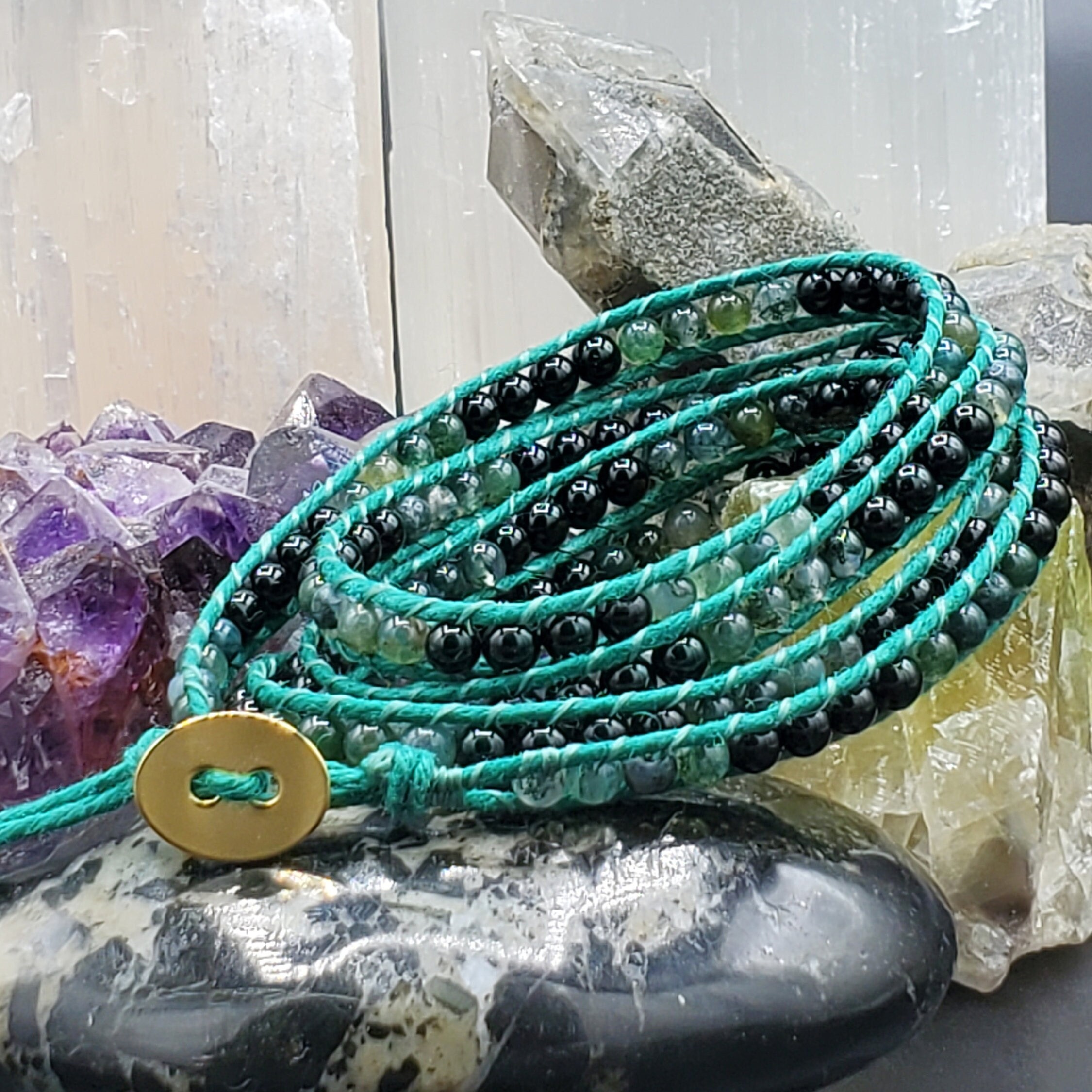 Power Rangers Inspired Beaded Wrap Bracelet Zeo Ranger IV 4 - Etsy