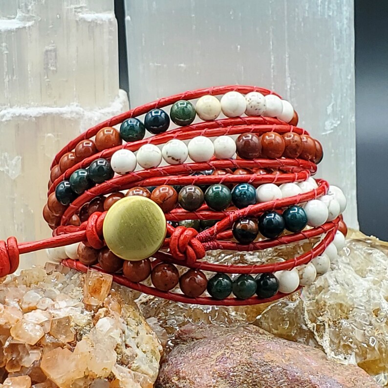 Power Rangers Inspired Beaded Wrap Bracelet Zeo Ranger V 5 Tommy Oliver ...