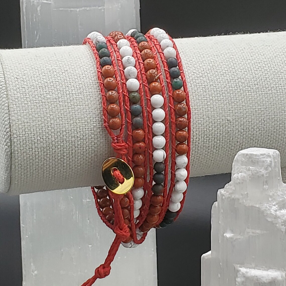 Power Rangers Inspired Beaded Wrap Bracelet Zeo Ranger V 5 - Etsy